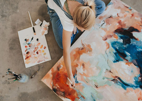 Austin Painter Hunter Ash on Inspiration, Color and Process - Tribeza