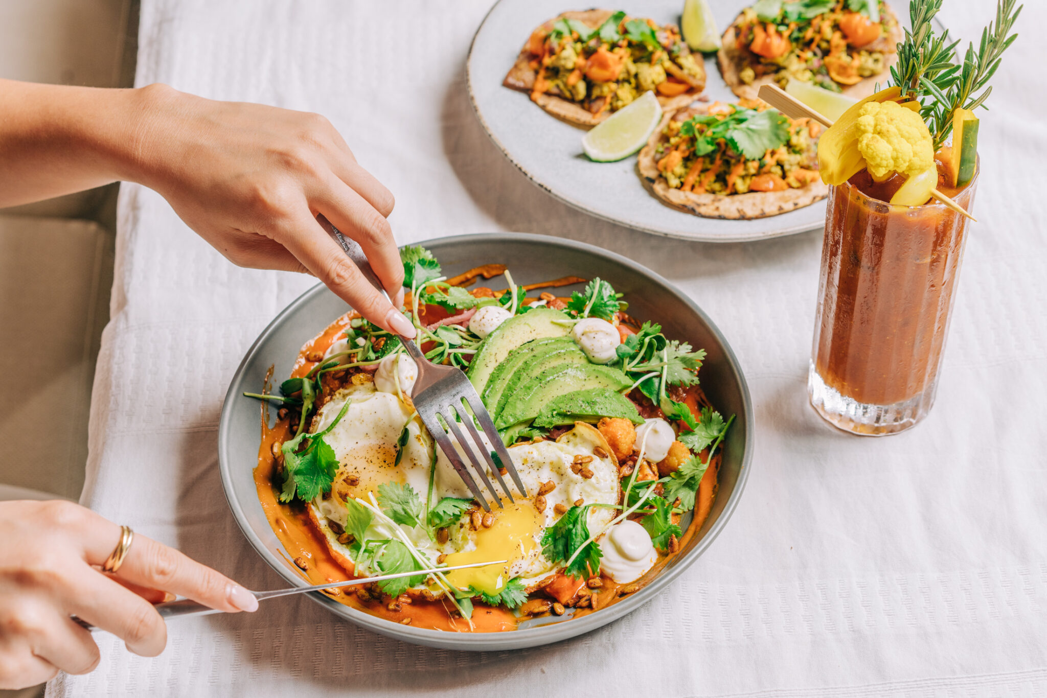 Healthy, Colorful Dishes Abound in a Beautiful Dining Room at The Well ...