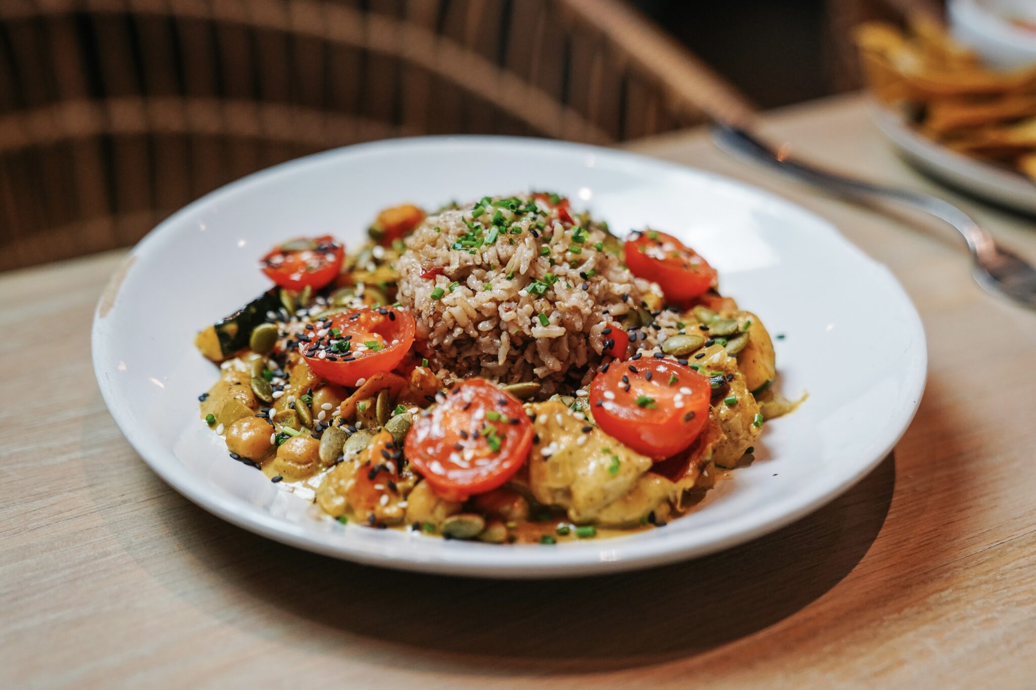 Healthy, Colorful Dishes Abound in a Beautiful Dining Room at The Well ...
