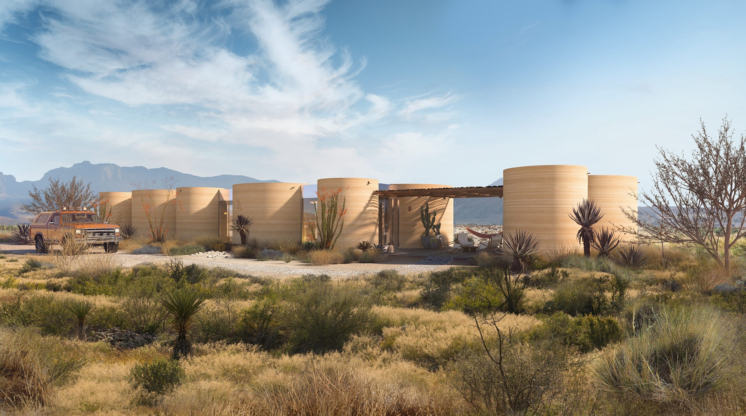 ICON Brings 3D-Printed Sunday Homes at El Cosmico to Marfa - Tribeza